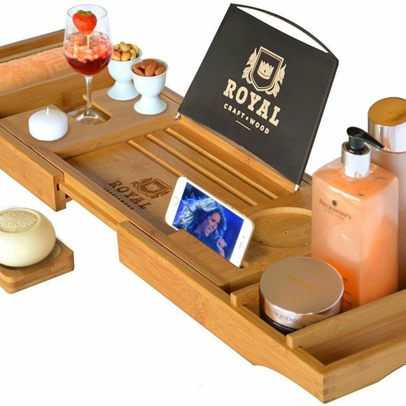Royal Craft wood | Bath | Natural Bamboo Luxury Bathtub Caddy | Poshmark